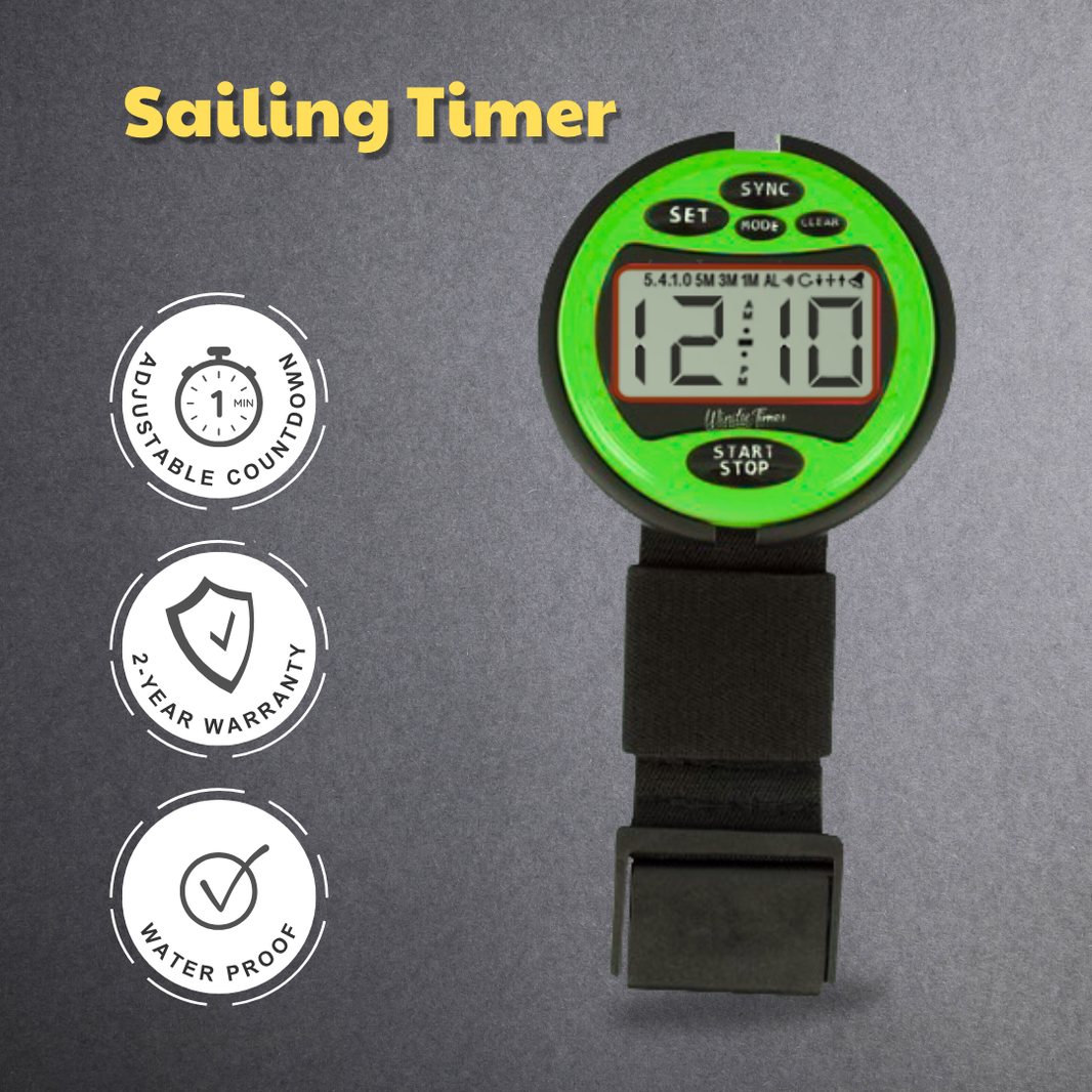 Windie Sailing countdown timer in Vibrant Green – windie.pro